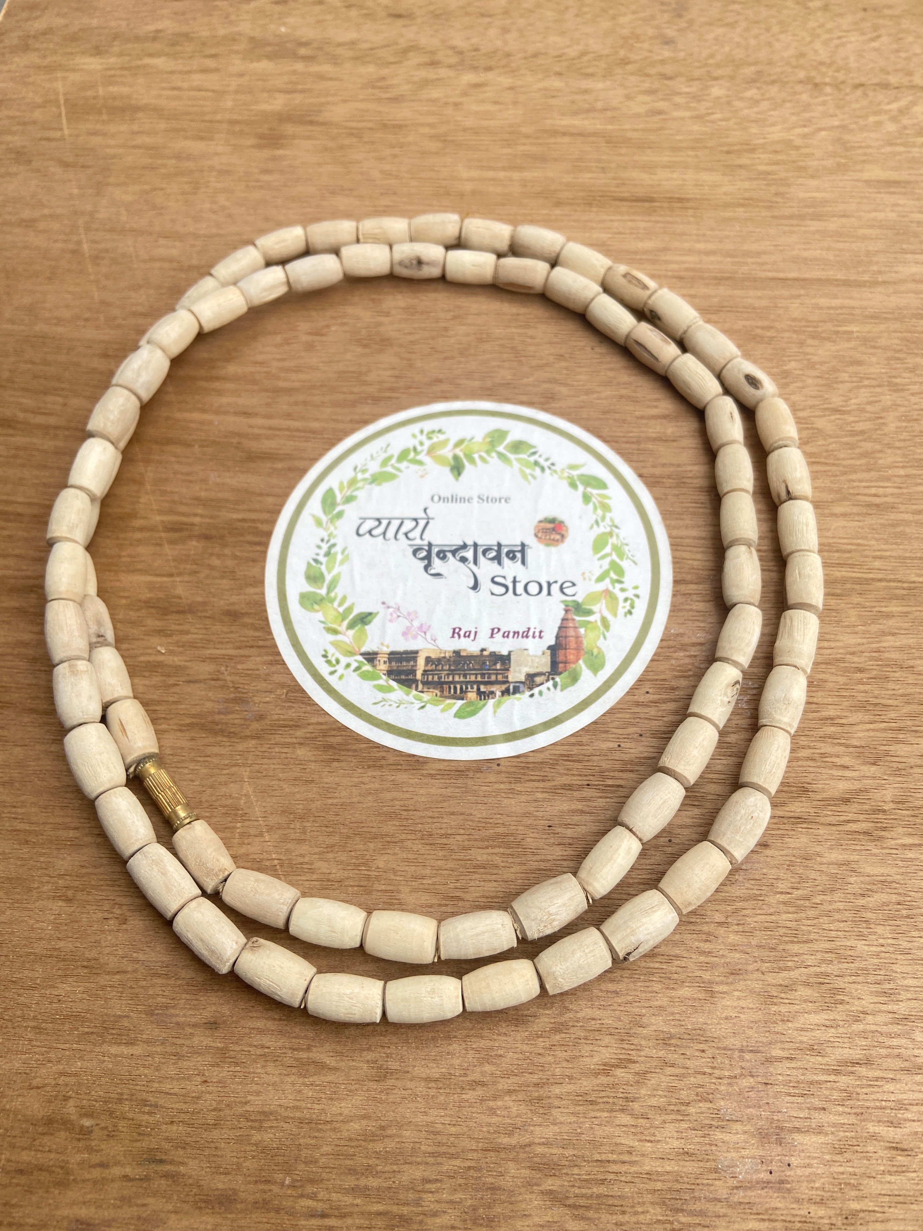 2 Round Long Beads original Tulsi Kanti Mala 32Inch pyarovrindavanstor ...